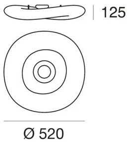 Linea Light 8006 - LED Stmívatelné stropní svítidlo MR. MAGOO LED/23W/230V