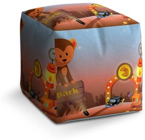 Sablio Taburet Cube Dětský motiv 4: 40x40x40 cm