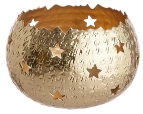 Butlers STARRY SKY Svícen na čajovou svíčku 7 cm - zlatá