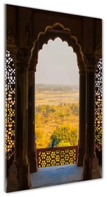 Wallmuralia Vertikální Fotoobraz na skle Fort Agra Indie 50x100