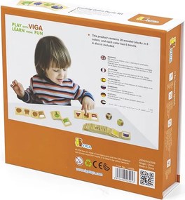 Dřevěné puzzle Barvy Viga