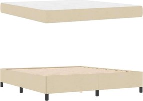 Postel s boxspringem Krémová 180 x 200 cm textil 3398883