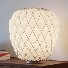 Fontana Arte Pinecone - stolní lampa mléčné sklo