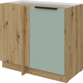 ARIA st | dolní skříňka 105 ND 1F rohová s policí | 105x60 cm | artisan/aquamarine