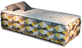 Postel boxspring extra NOVO bez čel, válenda 80 nebo 90x200 cm, český výrobek