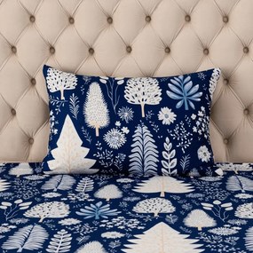 Povlak na polštář z mikrovlákna INDIGO BLOOM 50x70 cm, modrý