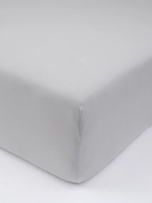 MK Lůžkoviny Jersey prostěradlo s elastanem 220 × 200 cm – světle šedé