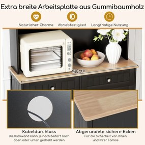 Costway Kuchyňská skříňka na 45 L odpadkový koš s 2 zásuvkami