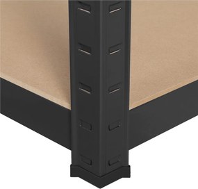 Zátěžový regál Yaheetech – Mod.6: 180 × 120 × 45 cm/875 kg černá (264515749188)