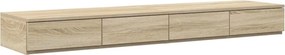 Rám postele s úložným prostorem se zásuvkou Sonoma dub 150 cm 3335647