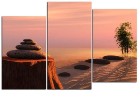 Obraz na plátně - Zen stones 1162C (135x90 cm)