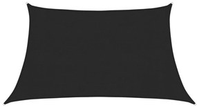 Stínící plachta 160 g/m² černá 3/4 x 2 m HDPE 311763