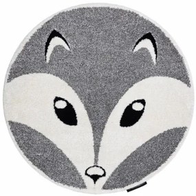 Koberec JOY Fox kruh šedý / krém