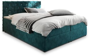 MSL Kontinentální čalouněná postel RIVOL (180 x 200 cm) Barva látky: MAGIC VELVER 2225
