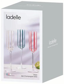 Skleničky v sadě 4 ks na sekt 180 ml Stripe – Ladelle