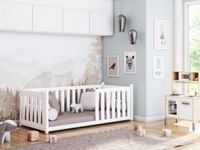 Dětská postel 90 cm Connie (s roštem a úl. prostorem) (bílá). 1012929