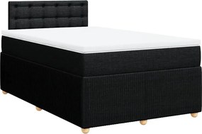 Box spring postel s matrací černá 120x200 cm textil 3289739
