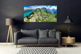 Plexisklo-obraz Louka Hory Krajina Příroda 120x60 cm