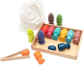 Dřevěná vkládačka vajíčka Montessori Baby Mix