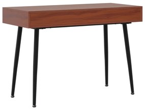 Počítačový stůl se zásuvkou hnědý 110x50x75 cm kompozitní dřevo - Default Title