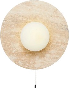 Béžové kamenné nástěnné svítidlo ø 12 cm Hilde – Opviq lights