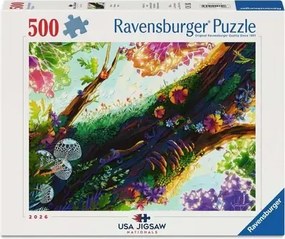 RAVENSBURGER Puzzle Mechový les / 500 dílků / USA Jigsaw Nationals 202