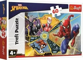 Trefl - Puzzle - Spiderman: Na síti / 60 dílků / 33 x 22 cm / věk 4+