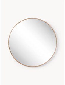 Kulaté nástěnné zrcadlo's dřevěným rámem Avery