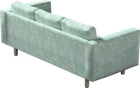 Potah na pohovku IKEA Norsborg 3-místná barva zelená látka pletený vzor, vzorované