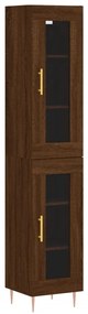 Skříň highboard hnědý dub 34,5 x 34 x 180 cm kompozitní dřevo - Default Title