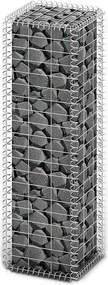 Gabionový koš s víky z pozinkovaného drátu 100 x 30 x 30 cm 141038
