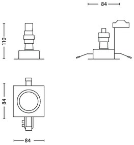 Philips 59902/11/PN - SADA 3x Koupelnové podhledové svítidlo ROOTS 3xGU10/35W