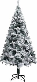 Umělý vánoční stromek zasněžený zelený 150 cm PVC 320963