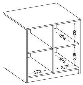 Skříňka spodní s dvířky Malta 102 sv.šedá/dub artisan