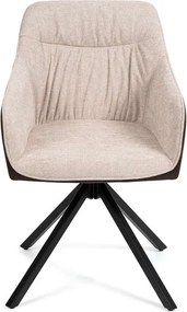 Jídelní set Talana 4+1, hnědá / krémová