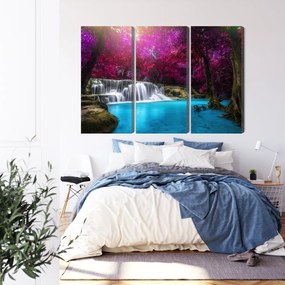 Vícedílný obraz Vodopád Kanchanaburi Nedostatek Nedostatek Plátno Canvas 180x120