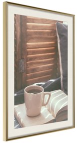Artgeist Plakát nedělní ráno Velikosti (šířkaxvýška): 40x60, Finální vzhled: Zlatý rám s paspartou