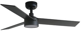 FARO Barcelona FARO 34296WT-1TW - LED Stm. vent. RUDDER S LED/18W/230V černá pr. 106 cm WT + DO 34296T1TW