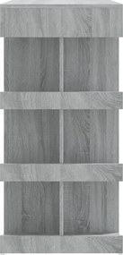 vidaXL Barový stůl s úložným regálem 100 x 50 x 101,5 cm kompozit [812961] Barva: Bílá