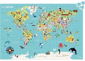 Vilac Puzzle Mapa světa 500 dílků
