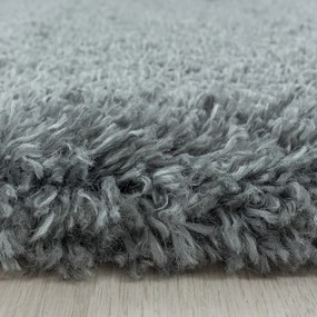 Šedý kulatý koberec ø 80 cm Fluffy – Ayyildiz Carpets