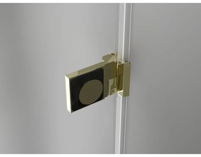 Mexen, Mexen Lunar-B levé otočné sprchové dveře 70 cm, transparentní, zlaté - 832-070-000-50-00-L