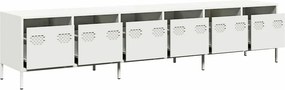 TV skříňka bílá 202 x 39 x 43,5 cm ocel válcovaná za studena 3307154