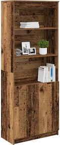 Skříň highboard Staré dřevo 70x35x180 cm kompozitní dřevo 3328478