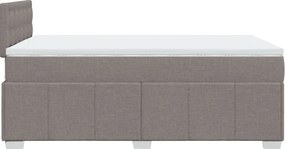 Box spring postel s matrací taupe 120x190 cm textil 3289325