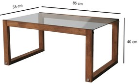Designový konferenční stolek Vaidehi 85 cm dřevěný