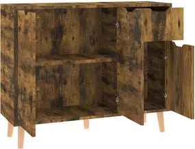 Příborník kouřový dub 90 x 30 x 72 cm kompozitní dřevo 326821