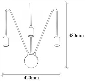 Nástěnná lampa Duzo černá