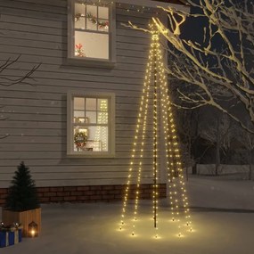 Vánoční strom s hrotem 310 teple bílých LED diod 300 cm - Default Title