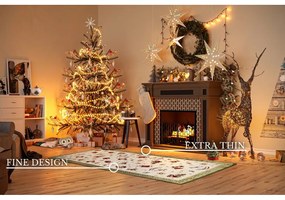 Zelený běhoun s vánočním motivem s příměsí bavlny 80x200 cm Toy's Delight Green Christmas – Villeroy&amp;Boch